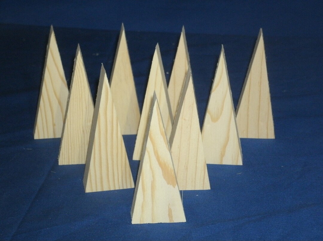 10 or 20 Wooden Trees, Unfinished Wooden Tree Shapes , Small Wooden ...