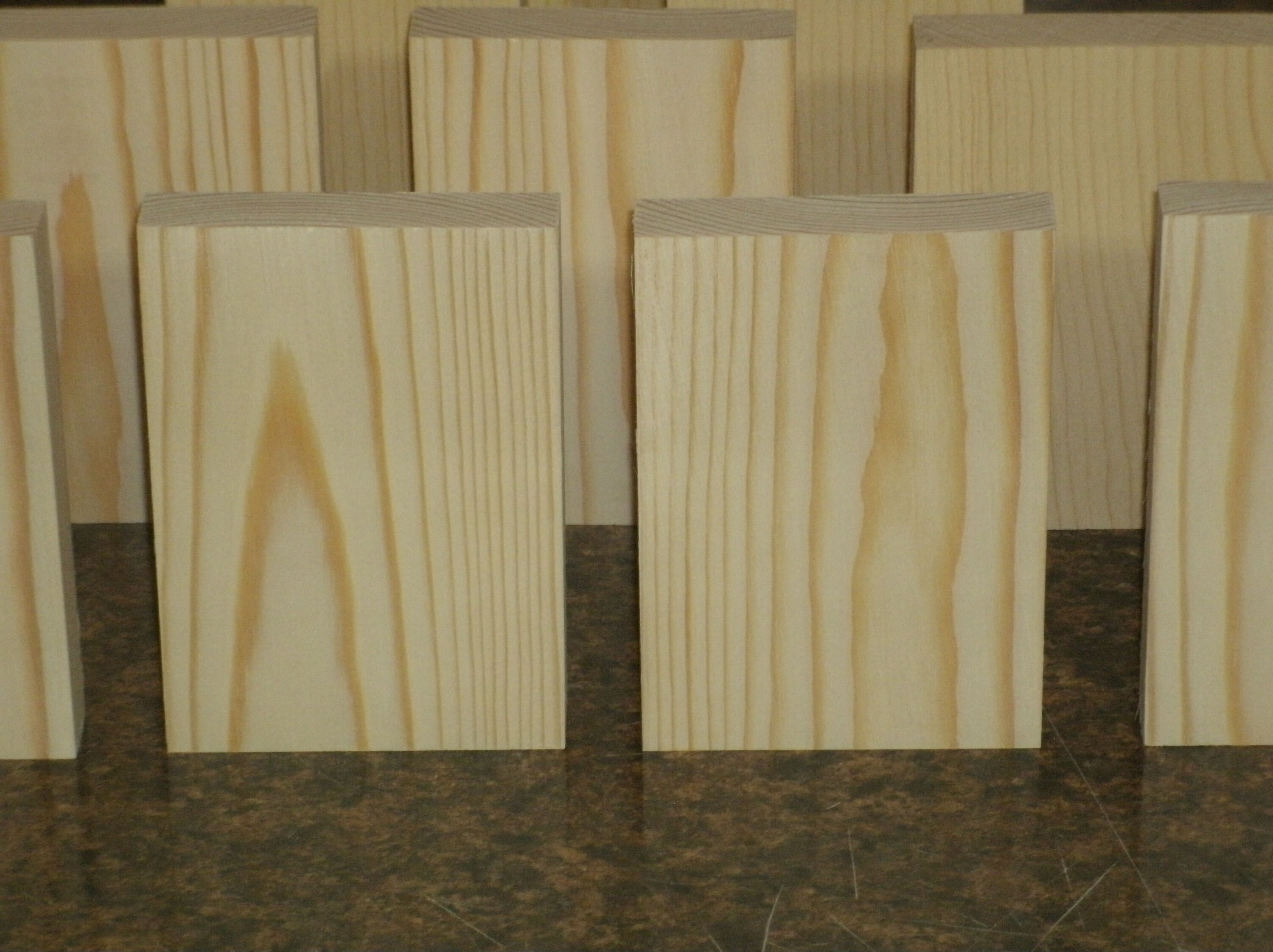 10 or 20 LARGE 4" or 5" Unfinished Wood Blanks, Tier Tray Wooden Blanks ...