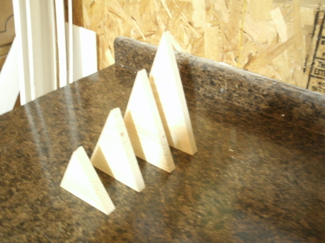 8 Wood Trees Unfinished Wood Tree Shapes DIY Christmas - Etsy