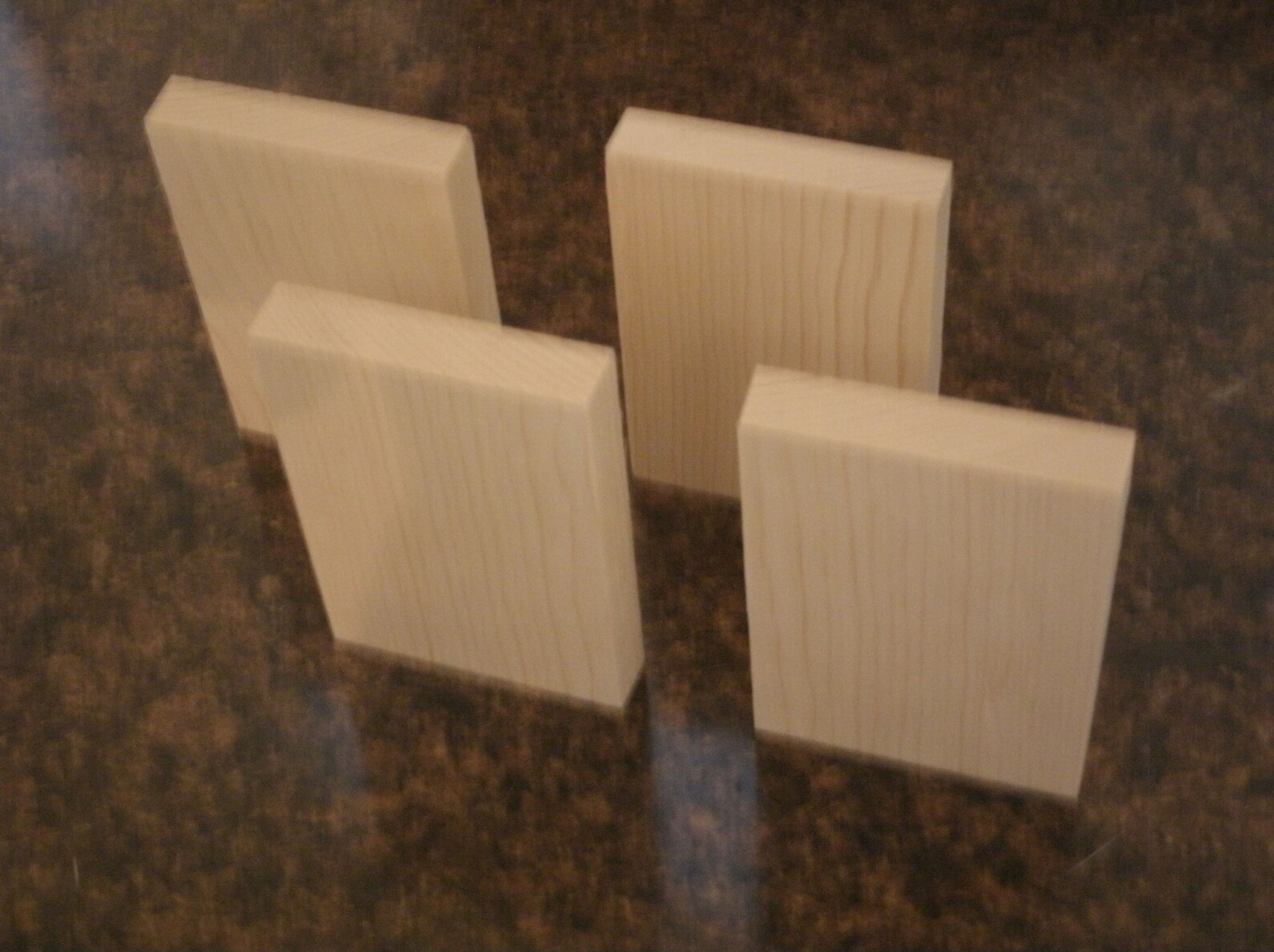 10 or 20 LARGE 4" or 5" Unfinished Wood Blanks, Tier Tray Wooden Blanks ...