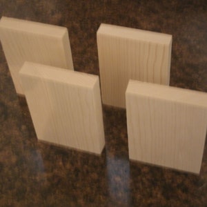 10 or 20 LARGE 4" or 5" Unfinished Wood Blanks, Tier Tray Wooden Blanks ...