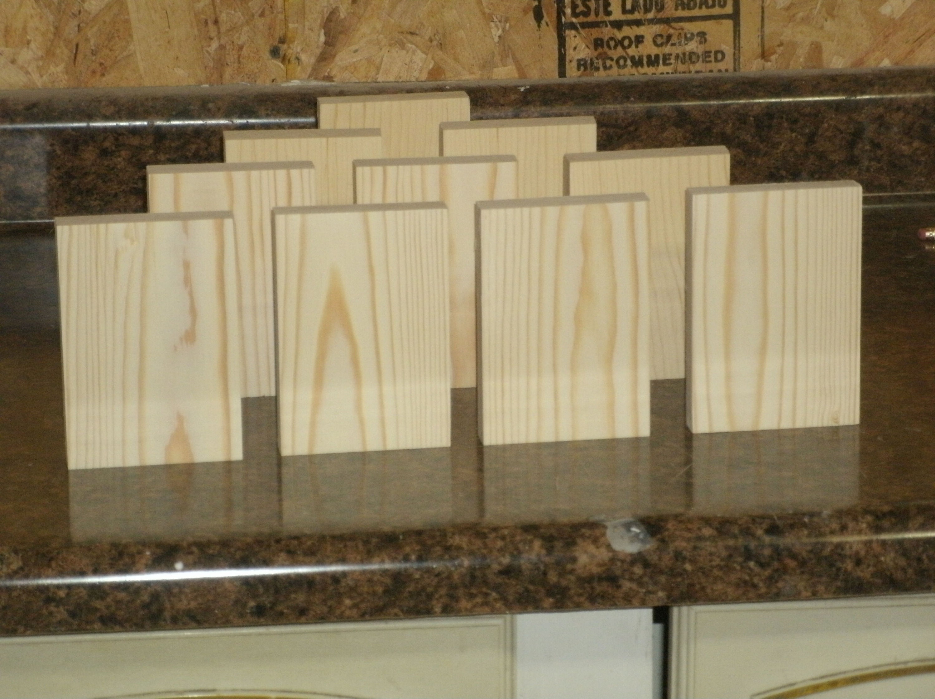 10 or 20 LARGE 4" or 5" Unfinished Wood Blanks, Tier Tray Wooden Blanks ...