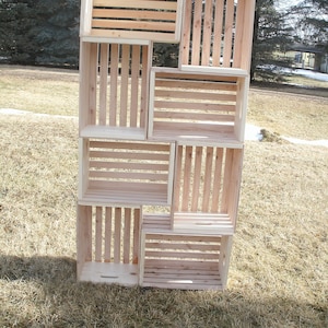 18" Rustic Storage Crate, Rustic Wooden Crate, Wood Crate, Rustic Crate ...