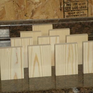 10 or 20 LARGE 4" or 5" Unfinished Wood Blanks, Tier Tray Wooden Blanks ...