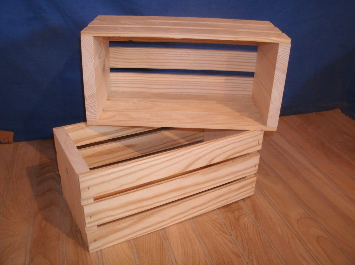 Wooden Crate Medium Wood Crate Wood Crate Wooden Storage - Etsy