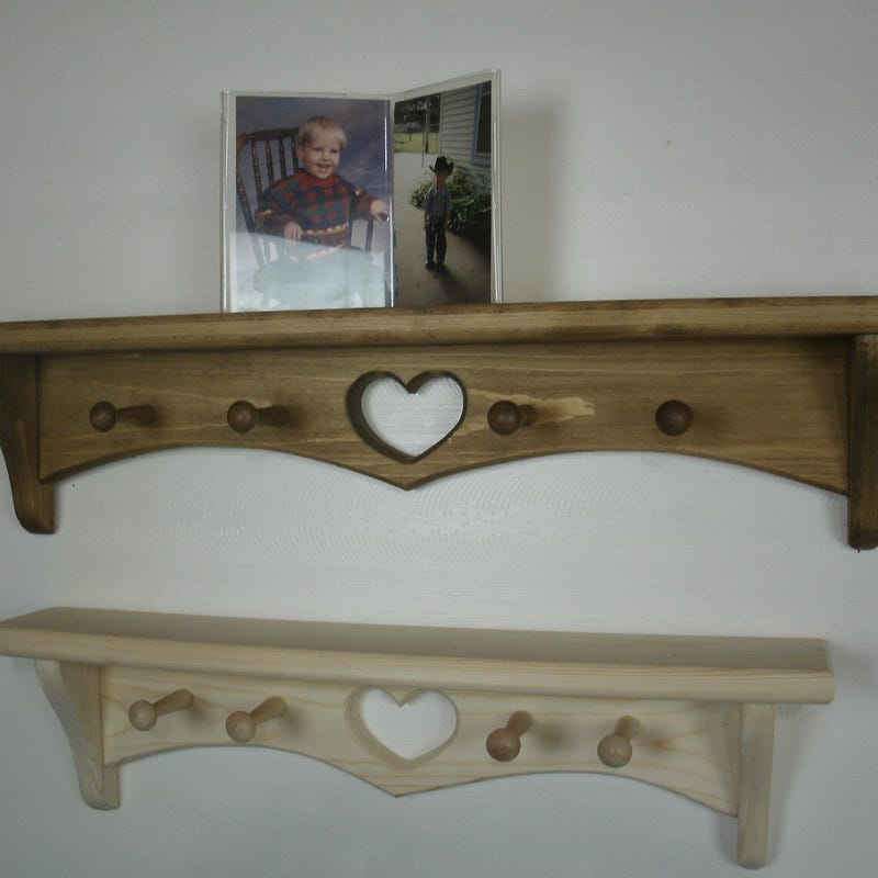 Peg Shelf Cutout Heart - Etsy