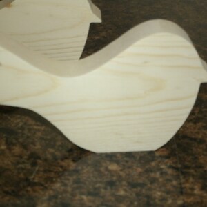 10 or 20 Unfinished Wood Bird Shape 1, Wooden Songbird, Sitting Wooden ...