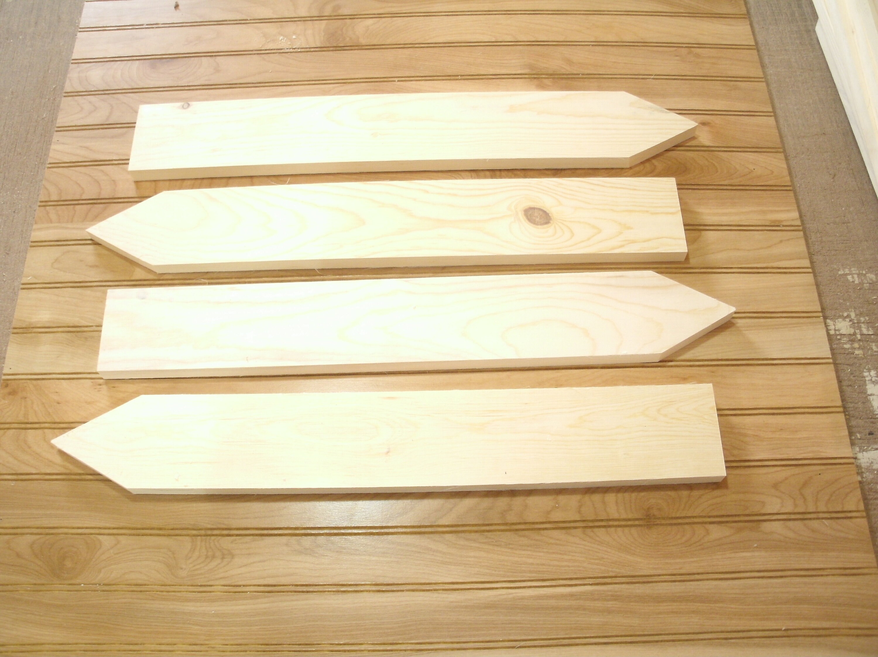 4 - 24" Directional Arrows, Directional Signs,sanded Unfinished ...
