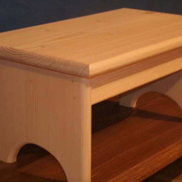 Wooden Footstool - Etsy