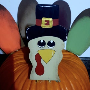 Pilgrim Turkey Pumpkin Poke, DIY Pumpkin Poke Kit, Large Turkey Pumpkin ...