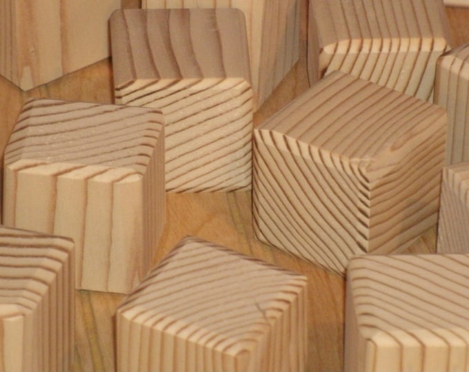 Wood Blocks, Wood Craft Blocks, Square Craft Blocks, Pine Blocks, 1-1/2 ...