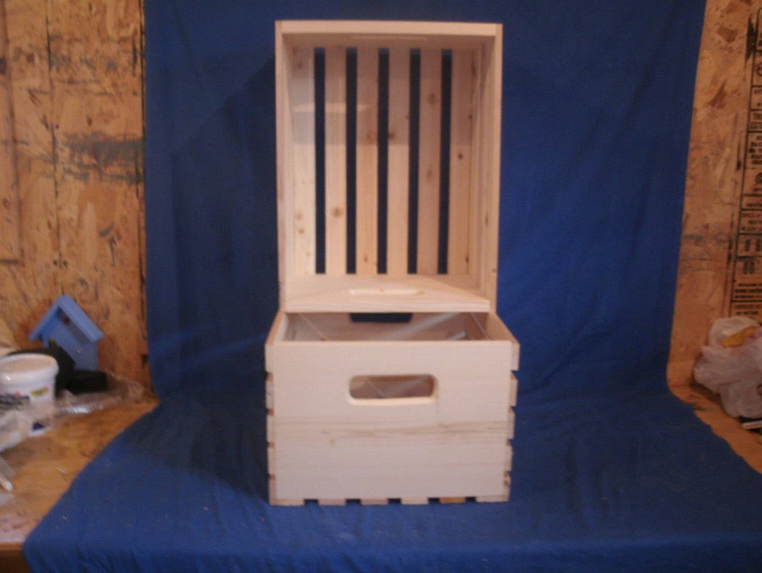 Wooden L.P. Crate, Wood Crate, Wood Storage Crate, L.P. Wood Storage ...