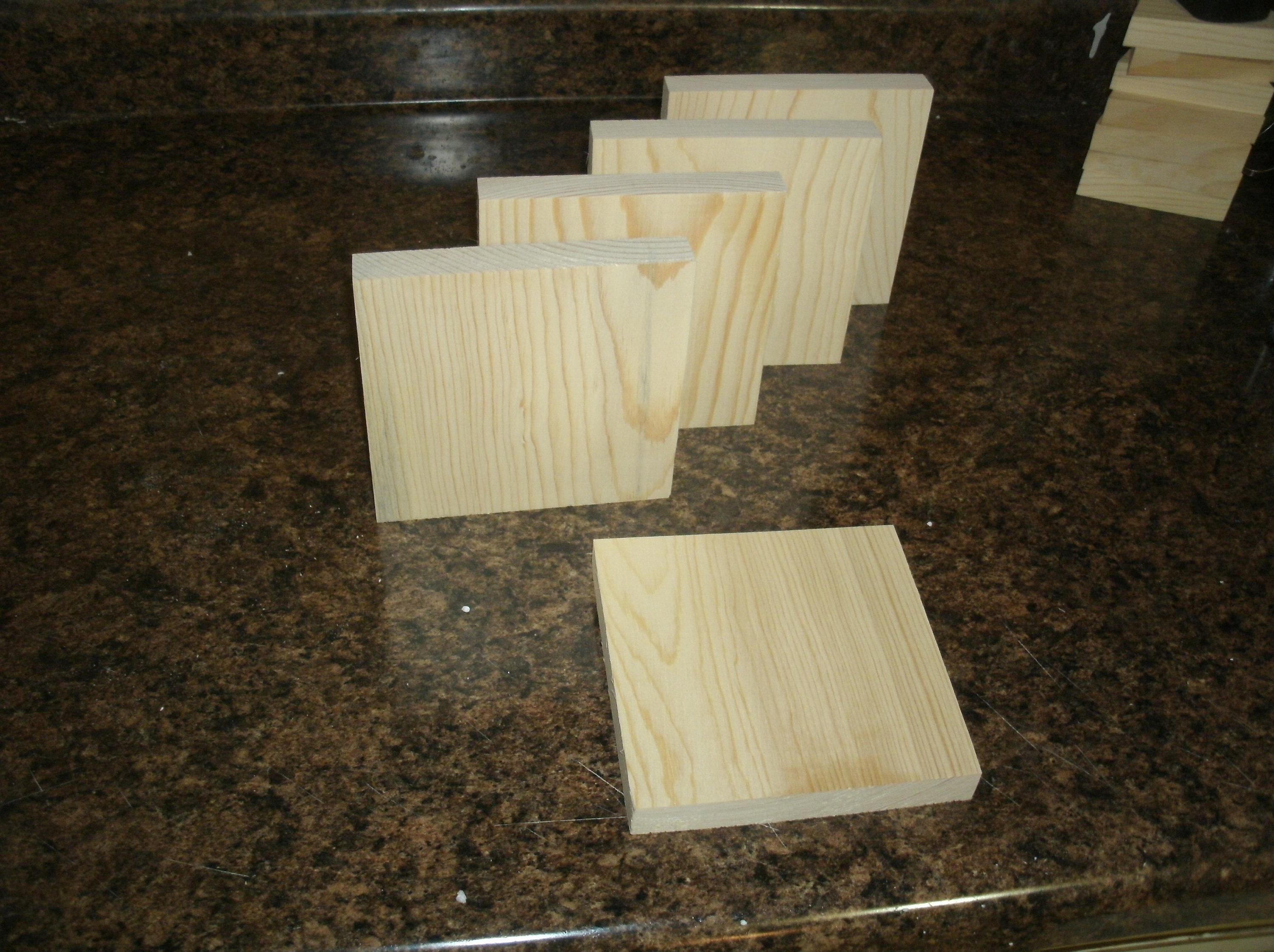 Wooden Blocks 5 5 1/2 X 5 1/2 Unfinished Wood | Etsy