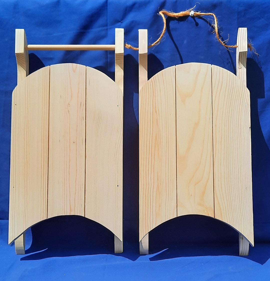 Wooden Sled, Unfinished Wooden Sled, Large Wooden Sled, Decorative ...