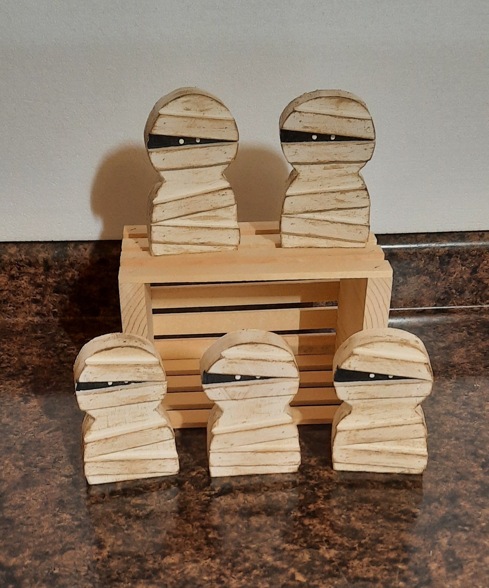 Wooden Mummy Cutouts, 4 1/2" Wood Mummy, Wood Mummy Shape Mummy Shapes ...
