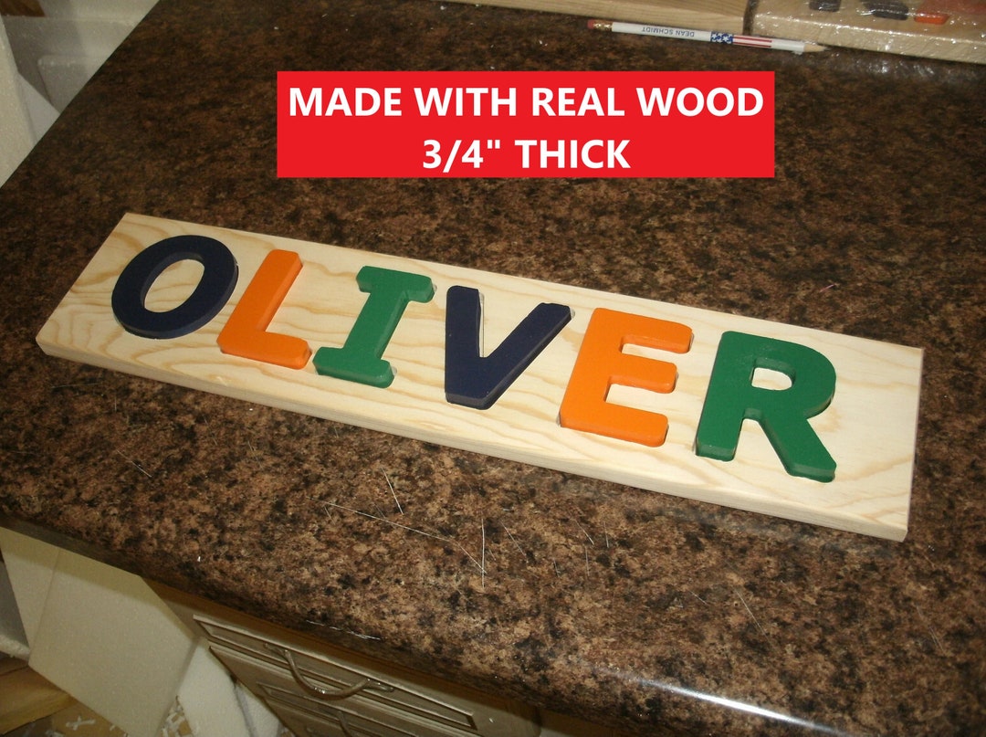 Name Puzzle, Customized Name Puzzle, Wooden Name Puzzle, Personalized ...