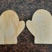 8" Jumbo Wooden Mitten Cutouts, Large Mitten Shapes, Wooden Mitten ...