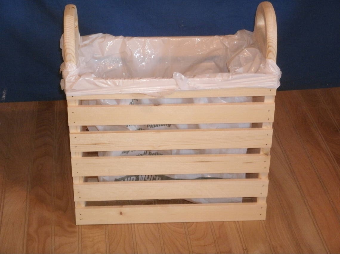 Wood Crate Trash Bin Crate Crate Wood Crate Unfinished - Etsy