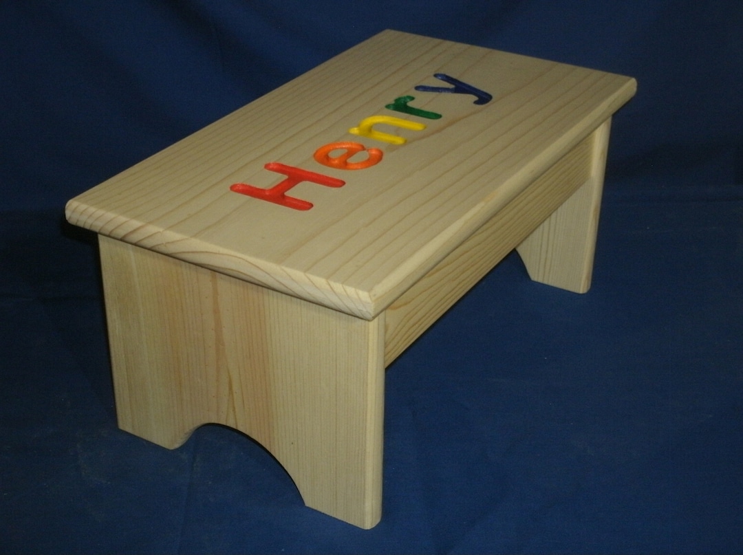 Personalized Kids Step Stool, 16" LONG Personalized Children's Step ...