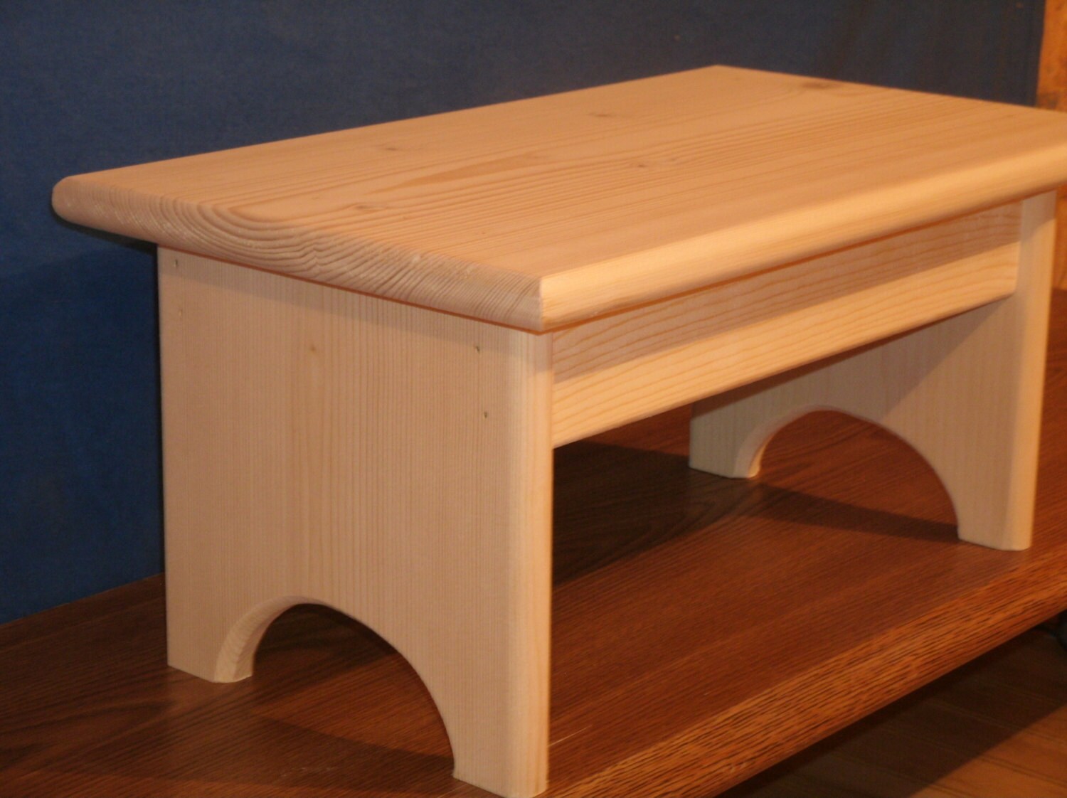 Wood Step Stool, 7 1/2" Wooden Step Stool , Wooden Stool, Rustic Wooden ...