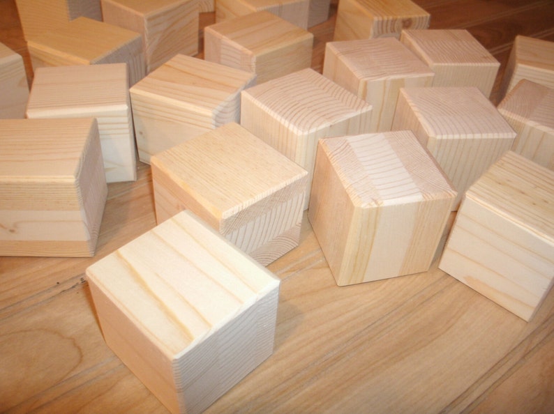40 Unfinished 2 Wood Blocks 2 Wooden Blocks - Etsy