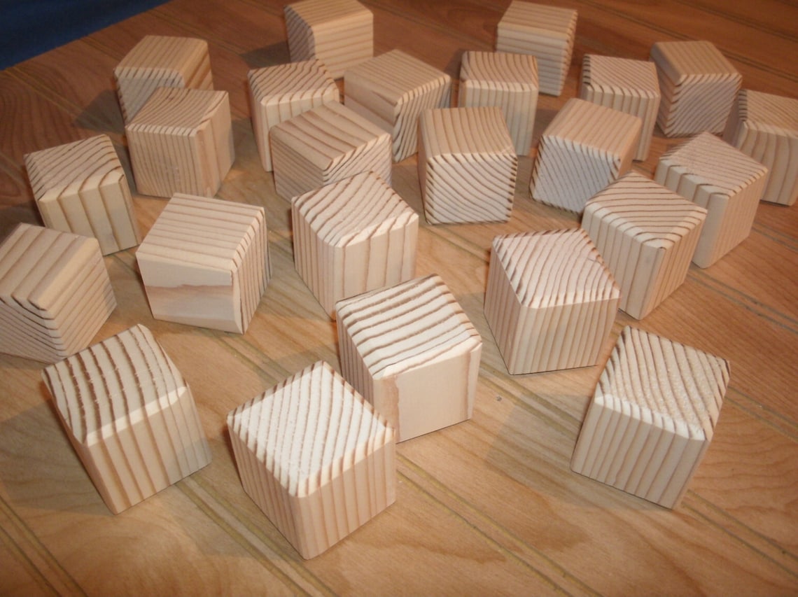 26 Unfinished Toy Blocks, Alphabet Blocks,wood Blocks,wood Baby Blocks ...