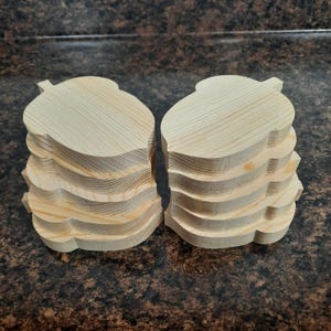 10 or 20 Wooden Acorn Blanks, Acorn Shapes, Unfinished Wooden Acorn ...