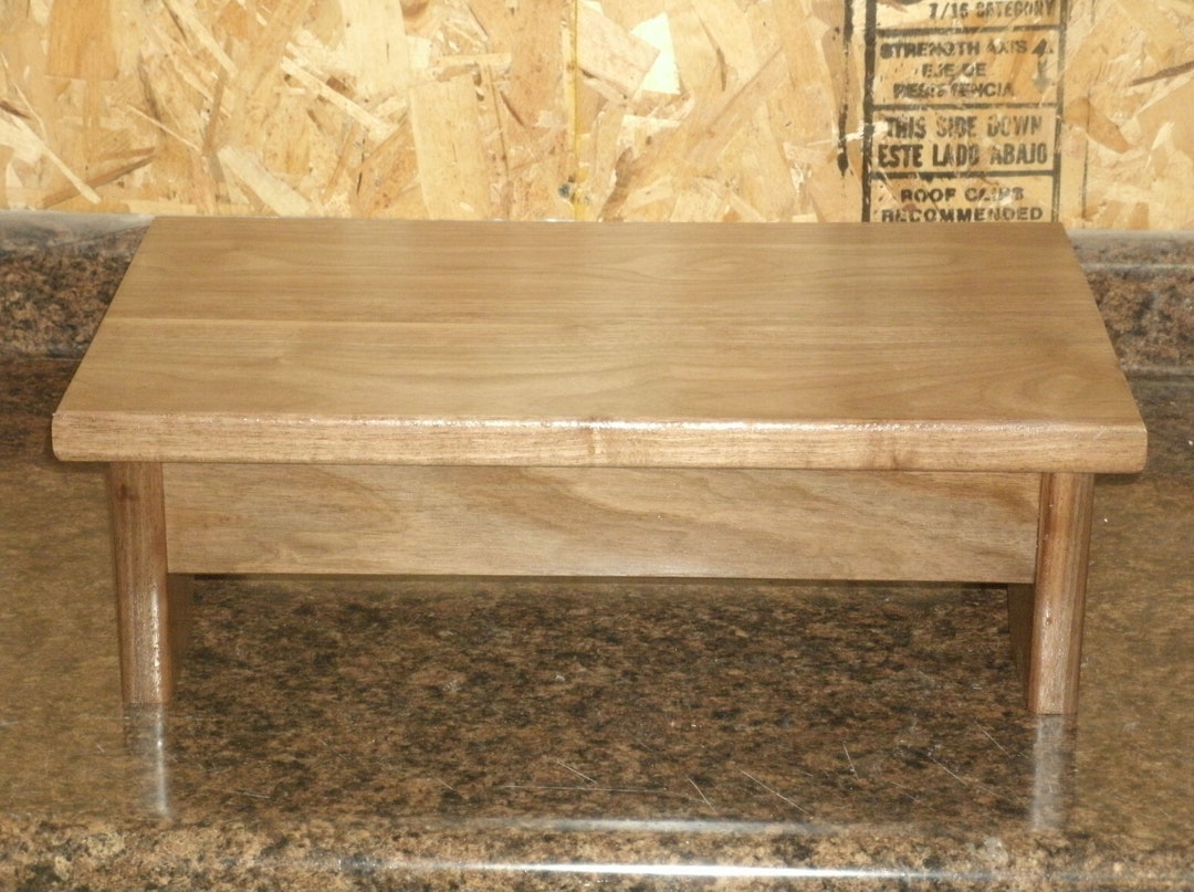 Adult Step Stool, LARGE Wooden Step Stool,20" Long, 12" Wide, 6" High ...