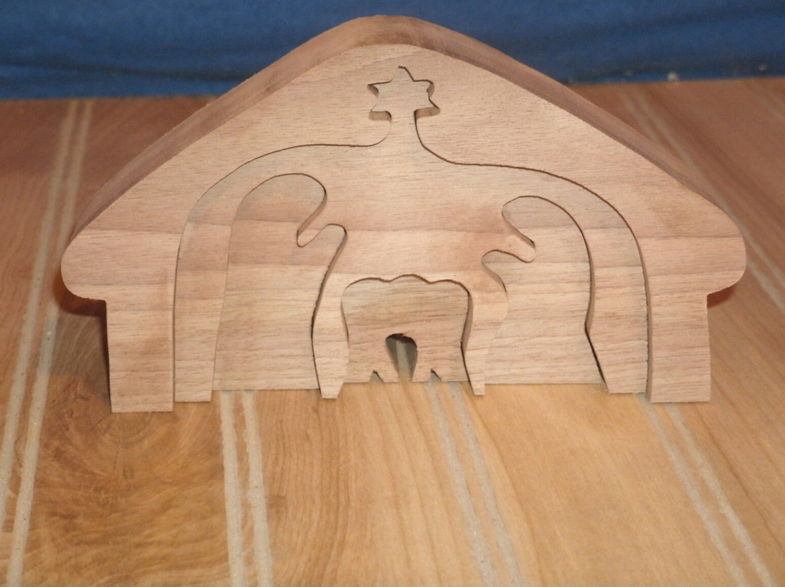 Wood Nativity Nativity Wooden Nativity Set Oak or Walnut - Etsy