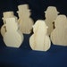 6 Pc. Set of 4 Wooden Snowman Blanks, Snowman Cutout, Unfinished Wood ...