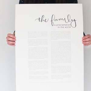 Family Proclamation | Hand Lettered | DIGITAL DOWNLOAD - Etsy