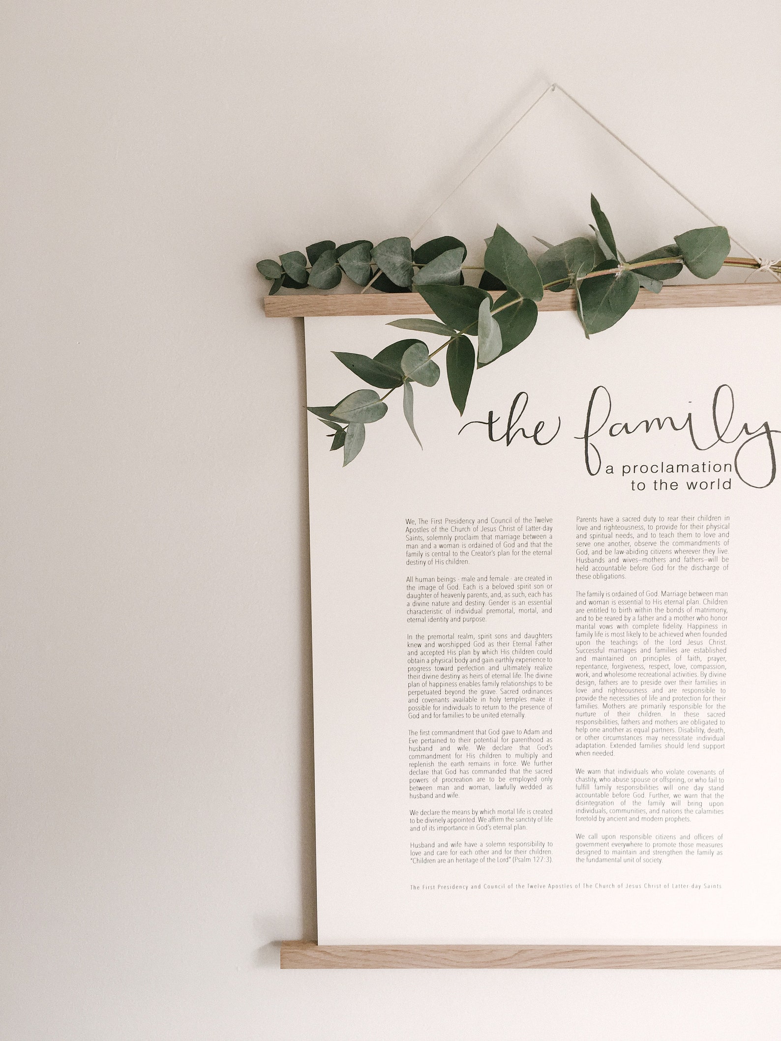 Family Proclamation | Hand Lettered | DIGITAL DOWNLOAD - Etsy