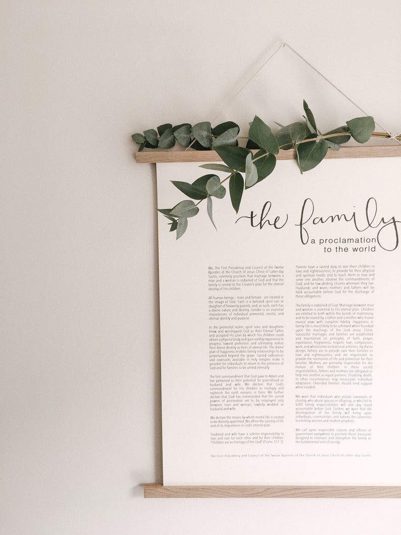Family Proclamation | Hand Lettered | DIGITAL DOWNLOAD - Etsy