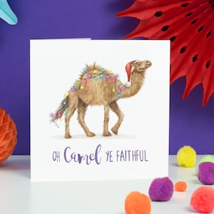 Funny Camel Christmas Card | Alternative, Festive Hymn Card - Etsy UK
