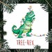 Tree Rex Christmas Card | Alternative Dinosaur Quirky Xmas Card - Etsy UK