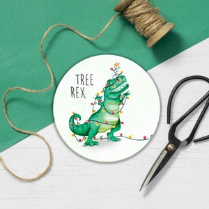 Tree Rex Christmas Card | Alternative Dinosaur Quirky Xmas Card - Etsy UK