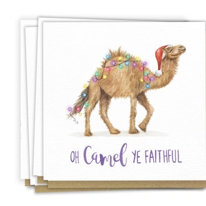 Funny Camel Christmas Card | Alternative, Festive Hymn Card - Etsy UK