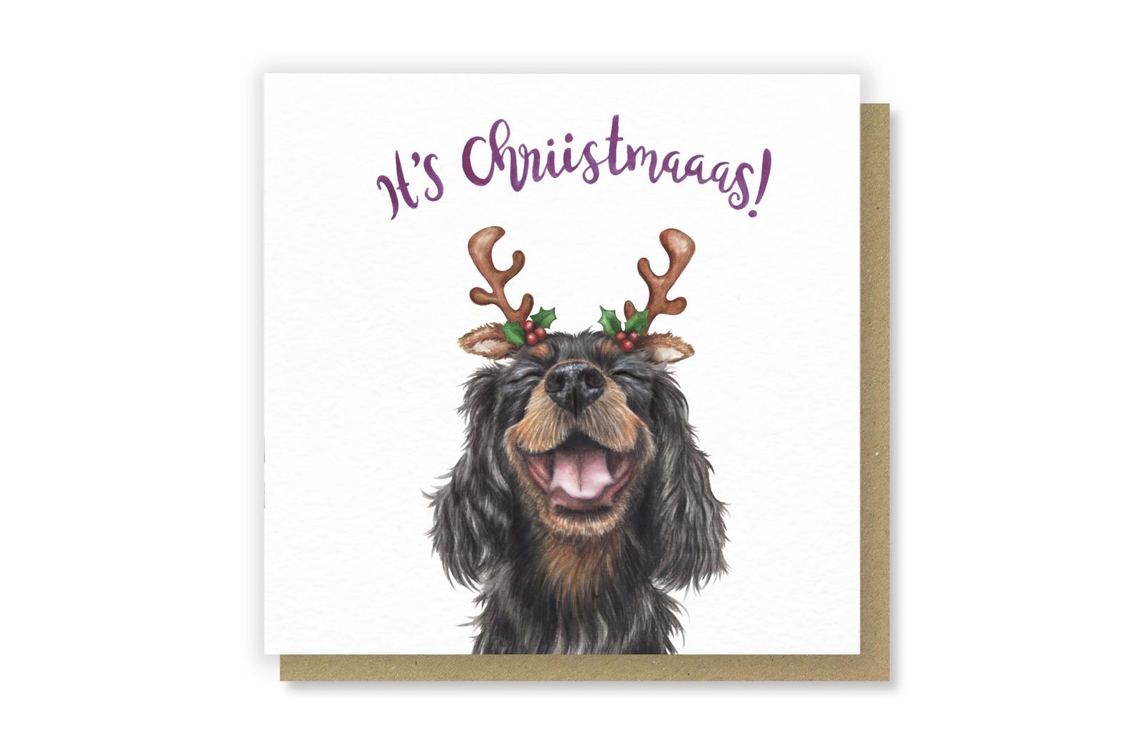 Spaniel Christmas Card | Alternative, Funny Joke Dog Card - Etsy UK