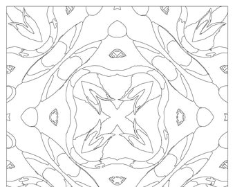 Blank Rug you Color Fringe Coloring Page Download and Print - Etsy