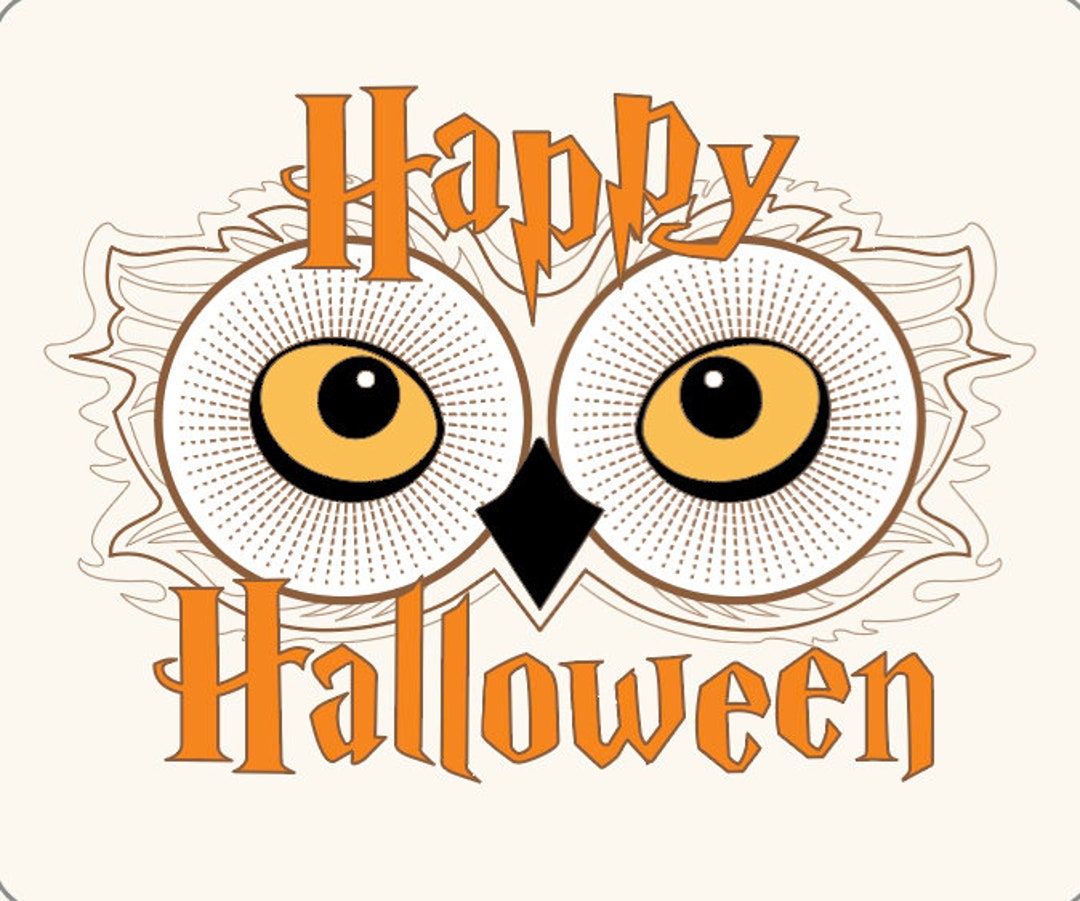 Happy Halloween Owl Printable Label - Etsy