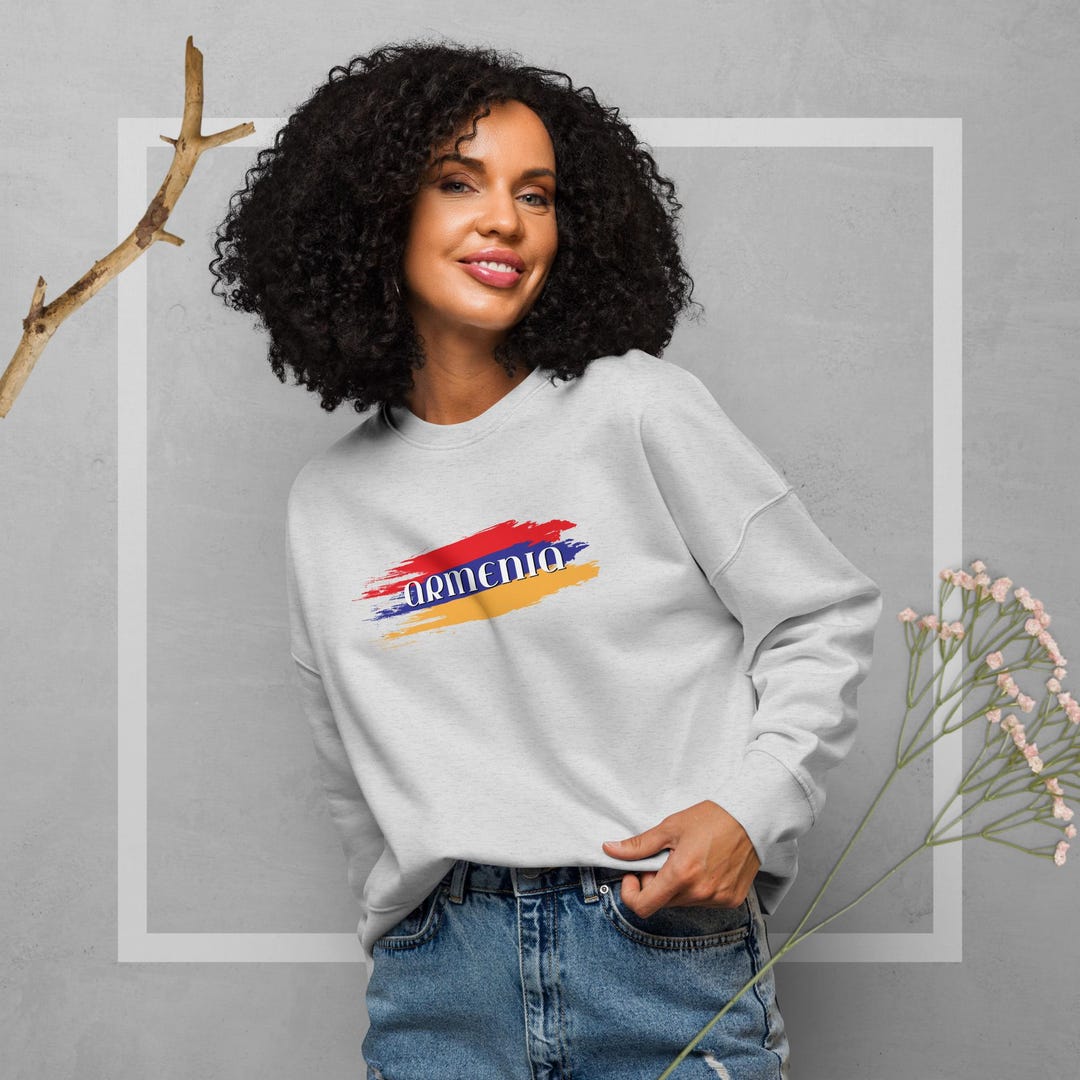 Armenian Roots - Armenian Flag Colors in Paint Swashes - Women’s ...