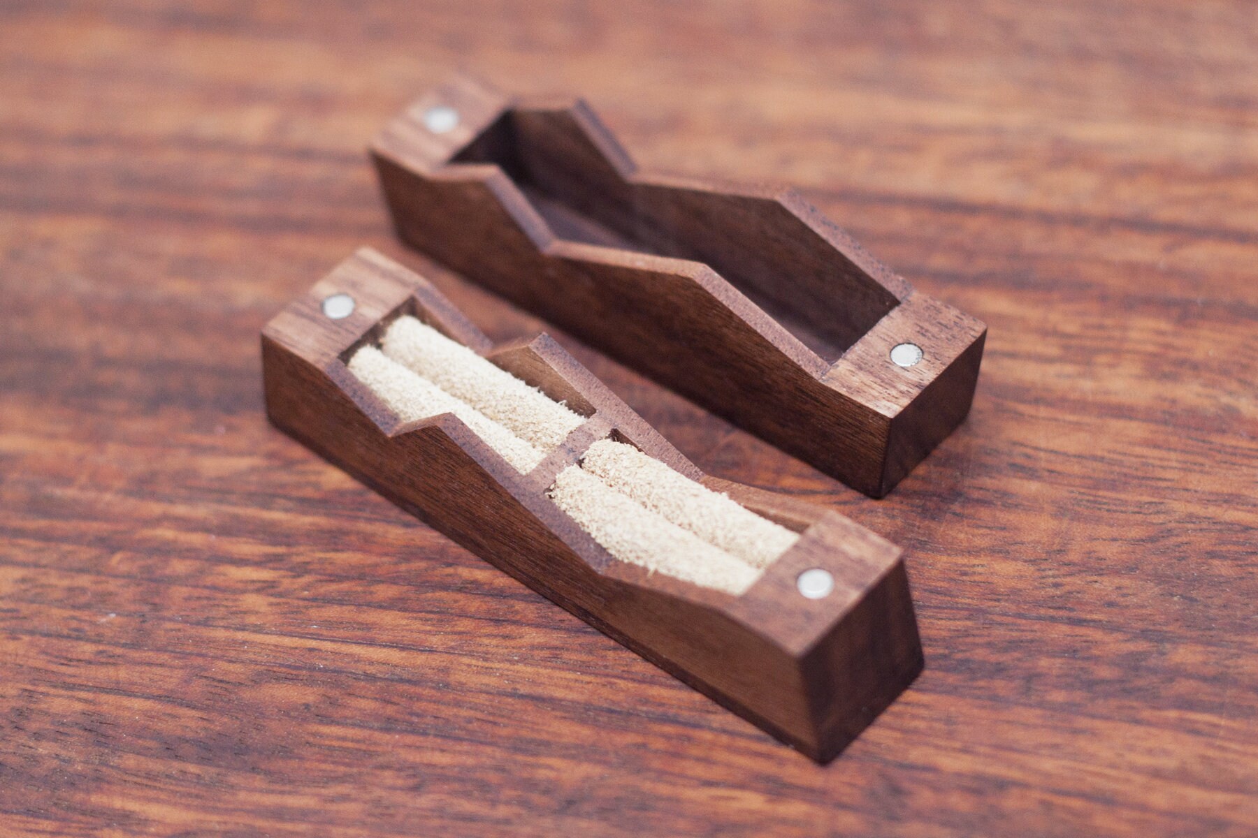 Double Mountain Ring Box Made From Walnut Ring Bearer Box | Etsy