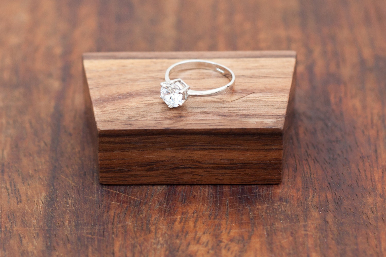Ring Box the Mountain Made From Walnut Wood | Etsy