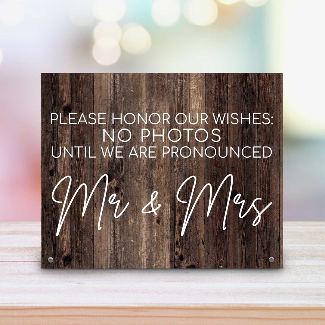 Unplugged Ceremony Wedding Sign Personalized 8x10 Wedding Sign No ...