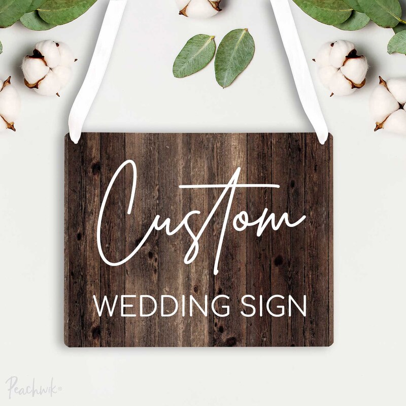 Custom Wedding Signs - Etsy
