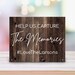 Wedding Memorial Sign in Memory Table Sign 8x10 Metal Wedding Decor ...