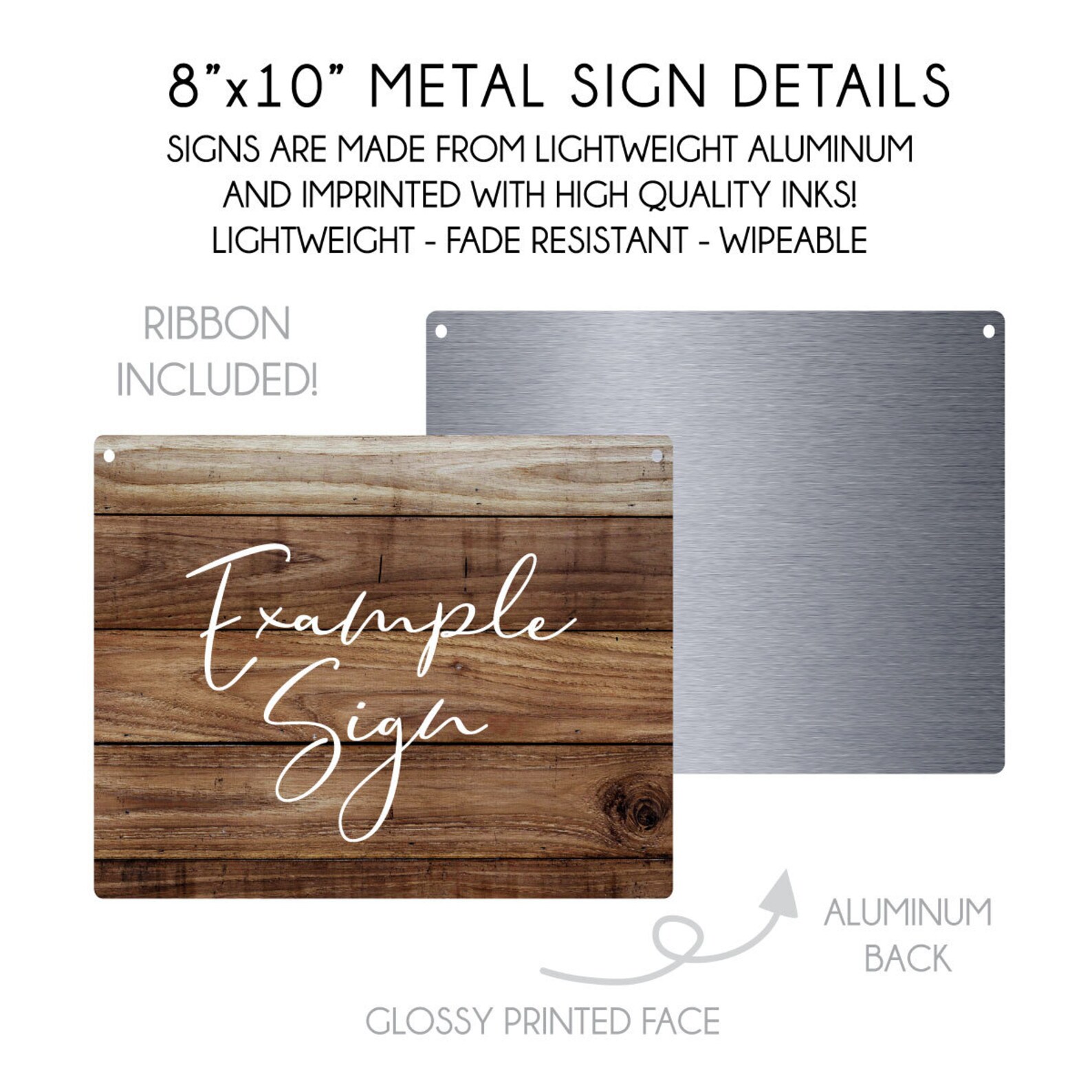 Reserved Wedding Sign Personalized 8x10 Wedding Sign - Etsy