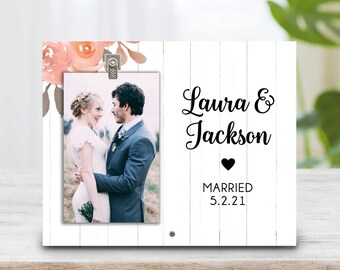 Just Married Frame - Etsy