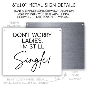 I'm Still Single Wedding Sign Funny Ring Bearer Sign - Etsy