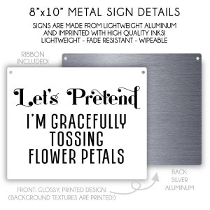 Flower Girl Wedding Sign Flower Tossing Alternative Funny Flower Girl ...